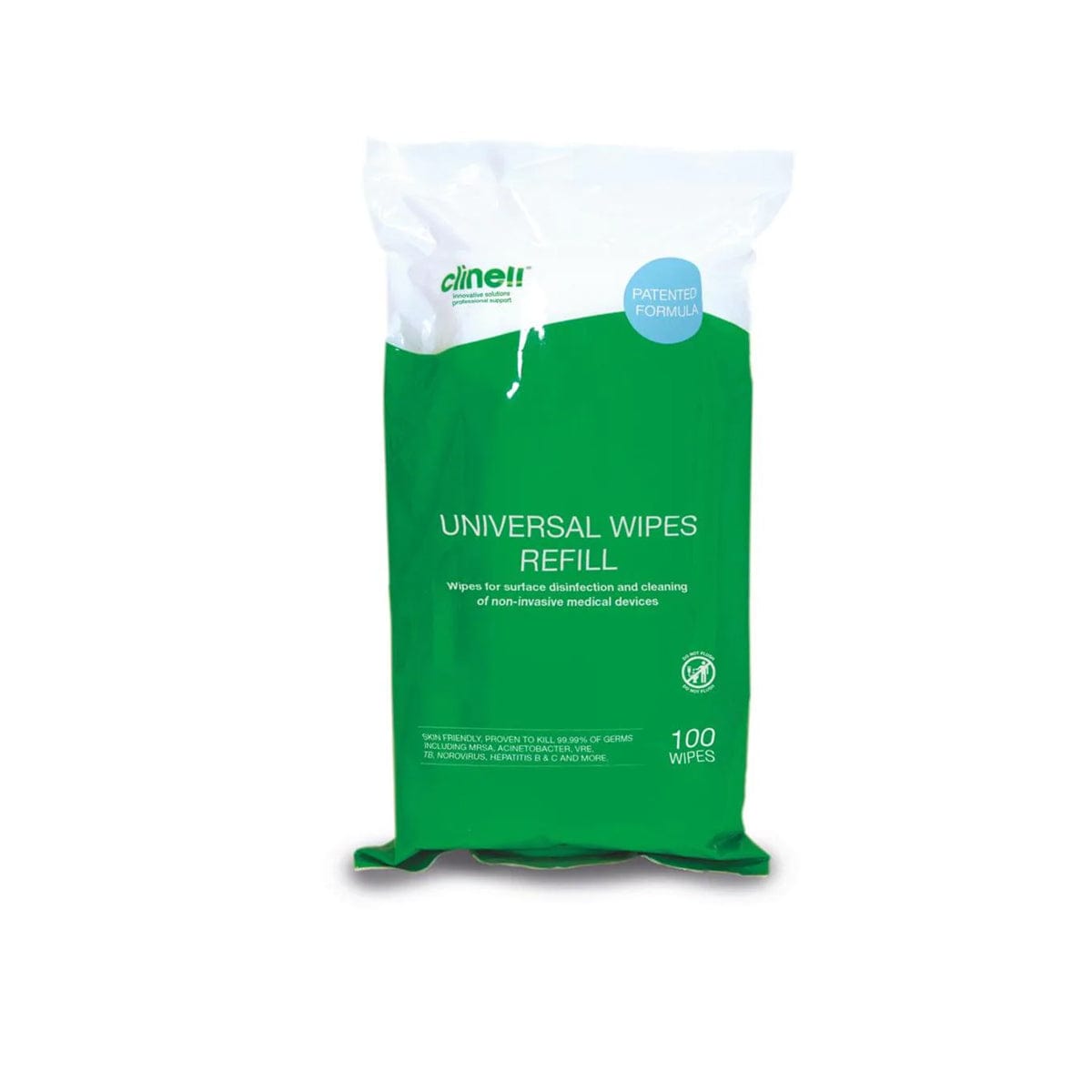 Clinell Universal Sanitising Wipes Refill for Tub Of 100