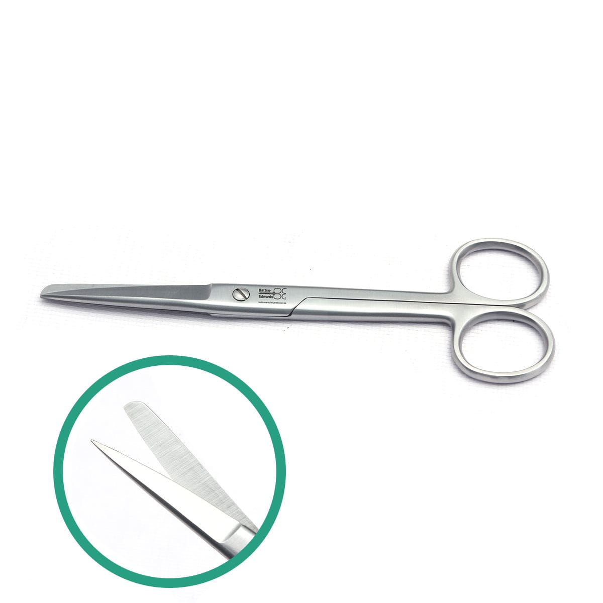 Batten Edwards Dressing Scissors Straight Blunt/Sharp, 13 cm | Just Care Podiatry