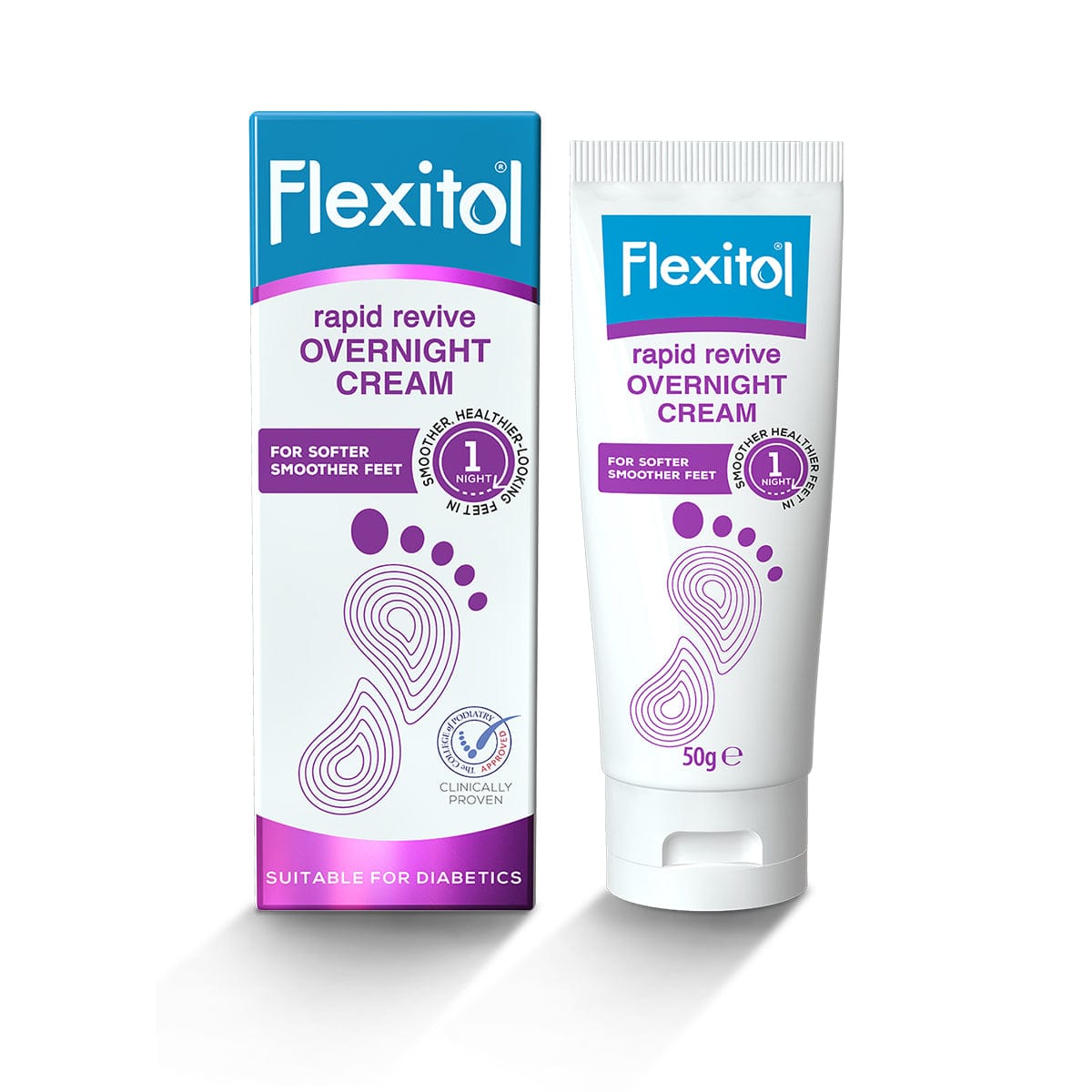 Flexitol Rapid Revive Overnight 30% Urea Cream | Just Care Podiatry