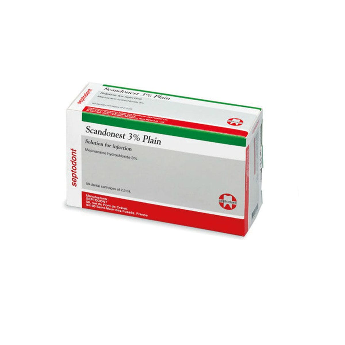 Scandonest 3% Plain 2.2ml
